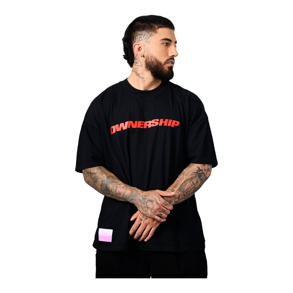 Ownership Men's Solid T-Shirt - Black & Red – City Jeans