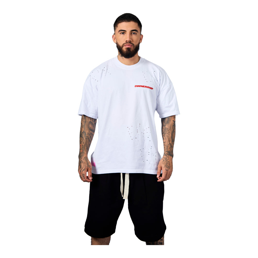 Ownership Men's Solid T-Shirt - White & Red – City Jeans